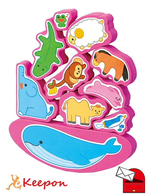 パズル・バランスゲーム・つみきの3つの遊びができる！ 商品サイズ/EVA：280×180×5mm、172×172×15mm 材質/EVA、紙