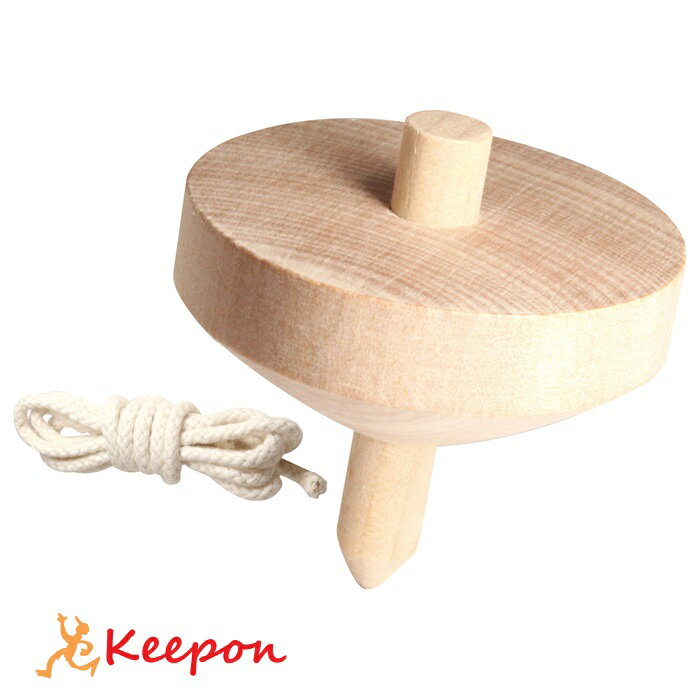 床を傷つけにくい木製軸のコマ！自由に絵を描いてオリジナルのコマを作ろう！ 木製のコマです。無着色なので、オリジナルのコマがつくれます。平らなので自由に絵が描きやすくなっています。丈夫な組みひもを使用しています。床が傷つきにくい木製の軸を採用...