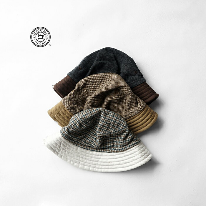 新商品一覧を見る ＞ ブランド一覧を見る ＞ &nbsp; DECHO (デコー) CHECK & MOLESKIN BUCKET HATチェック&モールスキンバケットハット ■季節感のあるバケットハット DECHO（デコー）のチェック&a...