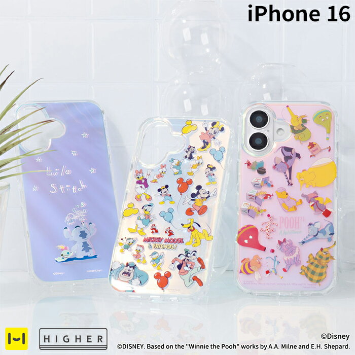 ▼商品名 ディズニーキャラクター HIGHER ハイブリッドケース ▼対応機種 ・ iPhone 16 6.1インチ iPhone16（ 6.1インチ ）iphone16 iphone 16 アイフォン アイフォン16 ▼種類 ・ ミッキー...