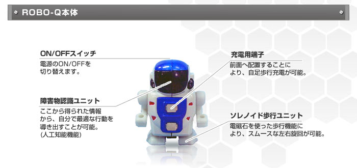 【楽天市場】【販売終了】 [ROBO-Q]人工知能搭載＆二足歩行 親指サイズのハイテクラジコンロボット ロボQ(フューチャーホワイト)RQ-01【 誕生日 プレゼントに】【RCP】：変テコ雑貨 ...
