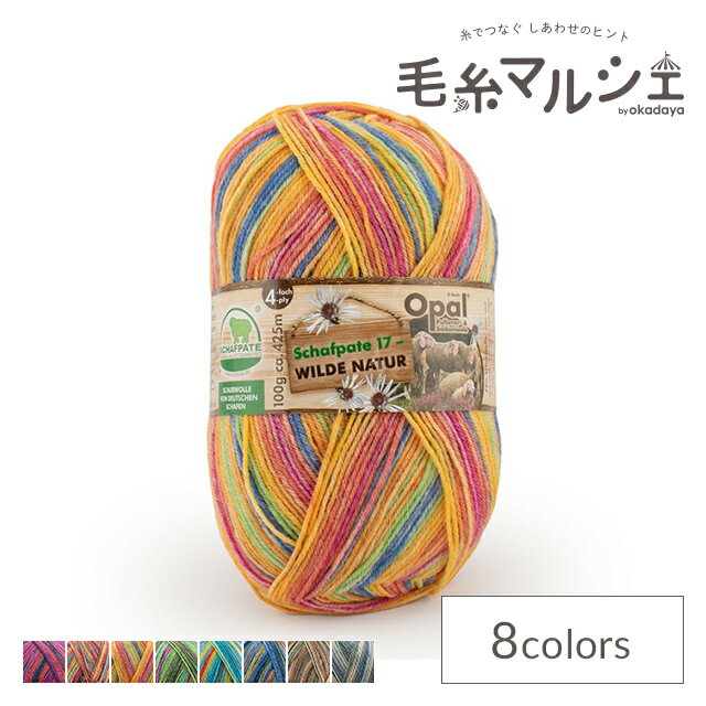 Product Features商品説明ドイツ生まれのカラフルな段染め毛糸です。シンプルに編むだけでカラフルな模様が浮かびあがります。ナイロンを混紡し強度を増した編み糸で、元々ソックヤーン（靴下専用毛糸）として誕生しました。靴下用としてはも...
