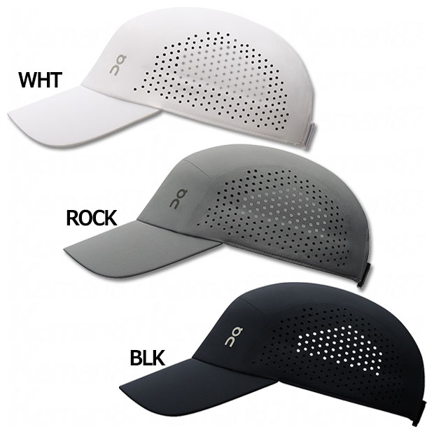 商品詳細オン、大人用キャップ。 重さ約58gの定番ランニングキャップ。被り心地とフィット感をアップデート。サイドパネルの通気孔が熱や蒸れを逃し、高機能スウェットバンドが汗を素早く吸収。 モデル：2025年秋冬