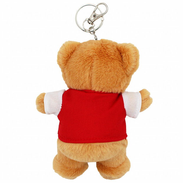 商品詳細イングランド・プレミアリーグ、アーセナル、キーチェーン。 定番のサポーターズアイテム。ユニフォームを着たかわいいくまのぬいぐるみキーホルダー。 素材：ポリエステル、金属 モデル：2025年春夏