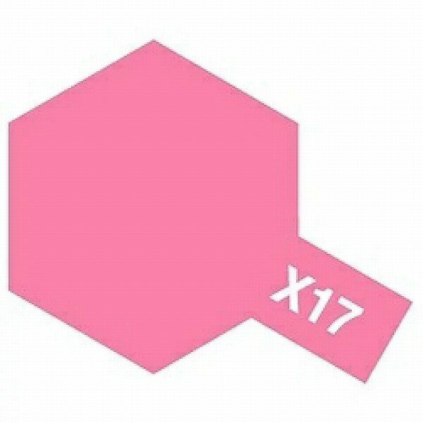 タミヤ タミヤカラー エナメル X-17 ピンクです。 筆塗り、吹き付け用のエナメル塗料です。 エナメル塗料の一番の特徴はムラの出にくさ。 ゆっくりと乾燥していくのでそれだけ塗料が平均して広がり、表面も滑らかになります。