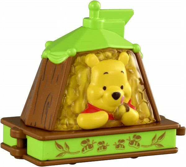 おうちにディズニートミカパレードがやってくる!夢の世界をつなげよう! ドリームトミカに【ディズニートミカパレード】シリーズが登場! 穴にはまってしまったプーさんの名シーンを彷彿とさせる、かわいらしいパレードフロートです。 プーさんの周りはハ...