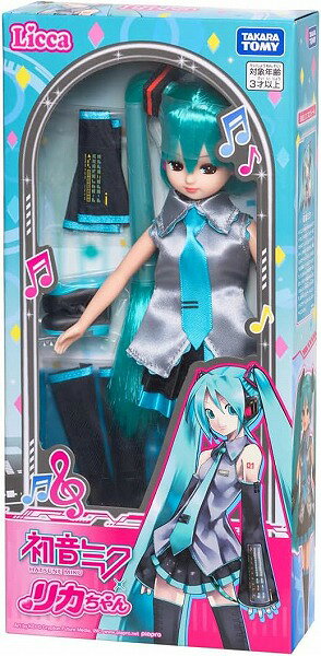 「初音ミク」になりきったリカちゃんが登場! 大人気バーチャルシンガーの「初音ミク」のトレードマークのツインテールや未来感のある衣装を着たリカちゃんです。 アームカバー、ソックス、靴が付属します。【宅配便のみ】n20260829w