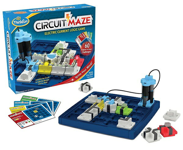 サーキットメイズは、電気回路のパズルゲームです。 電気が+(プラス)からー(マイナス)に流れる回路を構築しましょう。 正しく回路を繋げて、LEDの明かりが点けば、正解です! サーキットメイズは、挑戦しがいのある、楽しいゲーム...
