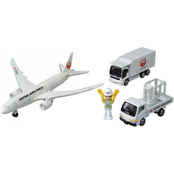 ボーイング787、フードローダー、マーシャラーカーの3台とプラキッズが入ったセットです。プラキッズはマーシャラーカーに乗せて遊ぶことができます。【セット内容】■ボーイング787■フードローダー、マーシャラーカー■プラキッズ【宅配便のみ】