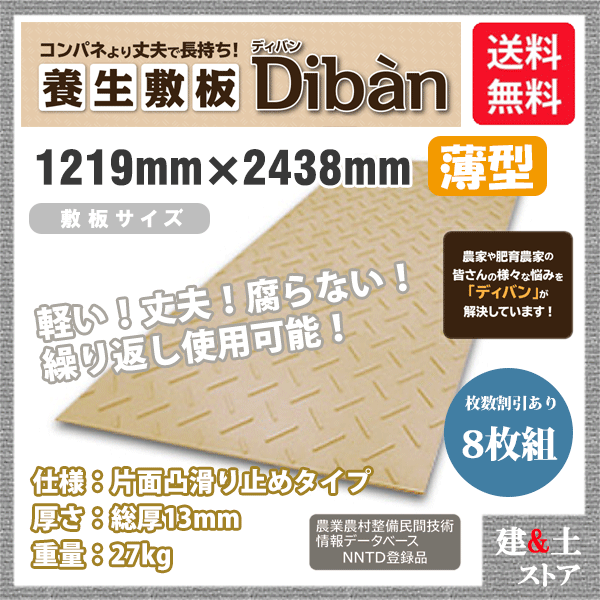 ■特長 　●農業農村設備民間技術情報データベース NNTD登録品。 　●ぬかるみ走行に！田んぼやハウス内、畑のぬかるみに敷けば、トラックや台車がスムーズに走行できます。 　●持ち運び楽々！薄型3×6尺サイズなら15kg、4×6尺サイズなら2...