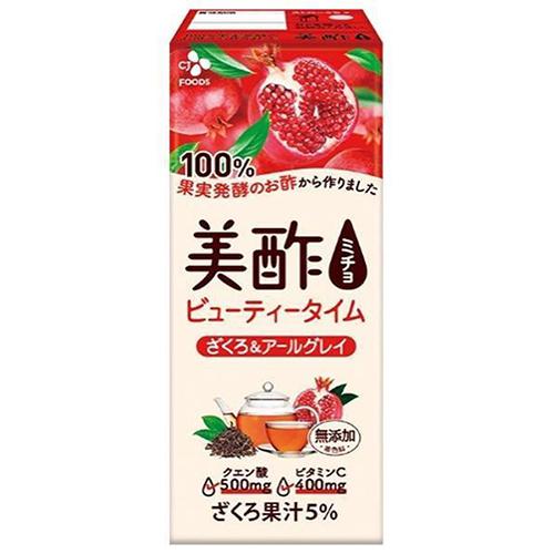 ※本商品は返品不可となります。発売元、製造元、輸入元又は販売元【千坂】【 商品説明 】「ミチョ（美酢）ビューティータイム　ザクロ＆アールグレイ」は、フルーツのおいしさが詰まった100％果実発酵酢と丁寧に抽出した紅茶をブレンドしました。●口い...