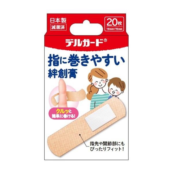 ※本商品は返品不可となります。発売元、製造元、輸入元又は販売元【ピップ】【 商品説明 】「デルガード指に巻きやすい絆創膏」は、パッドを端に寄せることで通常のばんそうこうより簡単に指に巻きやすくなる商品です。●特殊ネットで傷口につきにくいパッ...