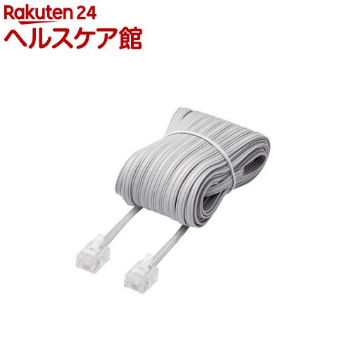 お店TOP＞家電＞情報家電＞パソコンサプライ＞パソコン周辺機器＞スリムモジュラケーブル 10m 4芯 ホワイト MJ-10WH (1本)【スリムモジュラケーブル 10m 4芯 ホワイト MJ-10WHの商品詳細】●家庭用モジュラコンセントと...