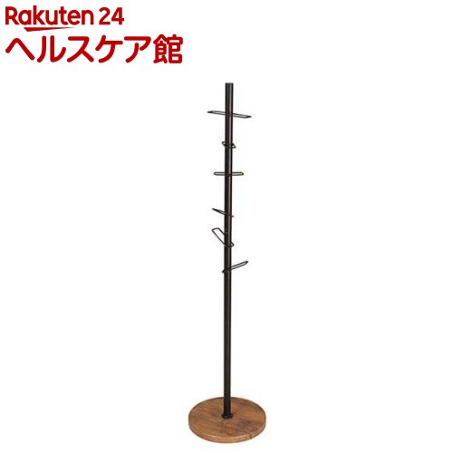 お店TOP＞日用品＞洗濯用品＞ハンガー・ハンガーラック＞コートハンガー＞弘益 ポールハンガー ブラウン VHG-P35-BR (1個)【弘益 ポールハンガー ブラウン VHG-P35-BRの商品詳細】●木目をリアルに再現したPVCを使用し、...
