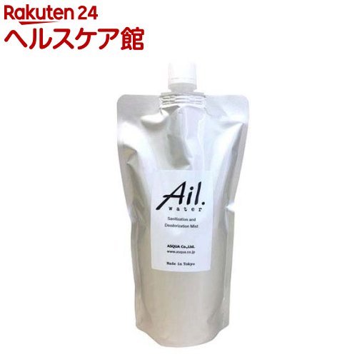 お店TOP＞衛生医療＞除菌・消毒＞除菌＞除菌スプレー＞ASQUA 除菌・消臭水 Ail.water 詰替パック ASQUA15042 (500ml)【ASQUA 除菌・消臭水 Ail.water 詰替パック ASQUA15042の商品詳細】...