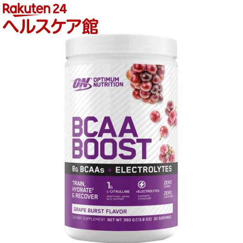お店TOP＞健康食品＞アミノ酸＞アミノ酸 成分別＞BCAA＞国内正規品 ON BCAA ブースト グレープバースト (390g)【国内正規品 ON BCAA ブースト グレープバーストの商品詳細】●アミノ酸L-シトルリンと電解質を含むフレー...