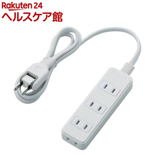 お店TOP＞家電＞情報家電＞電源タップ＞タップ＞エレコム 延長コード 電源タップ 1m 2P 4個口 ホコリ防止シャッター付 T-ST02N-2410WH (1個)【エレコム 延長コード 電源タップ 1m 2P 4個口 ホコリ防止シャッター...