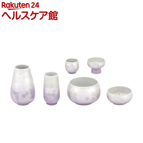 お店TOP＞日用品＞家庭用品＞慶事・仏事用品＞仏具＞宇野千代の仏具揃え 九谷焼銀彩 淡墨の桜 6点セット (1セット)【宇野千代の仏具揃え 九谷焼銀彩 淡墨の桜 6点セットの商品詳細】加賀百万石の絢爛たる伝統、九谷焼とのコラボレーションから...