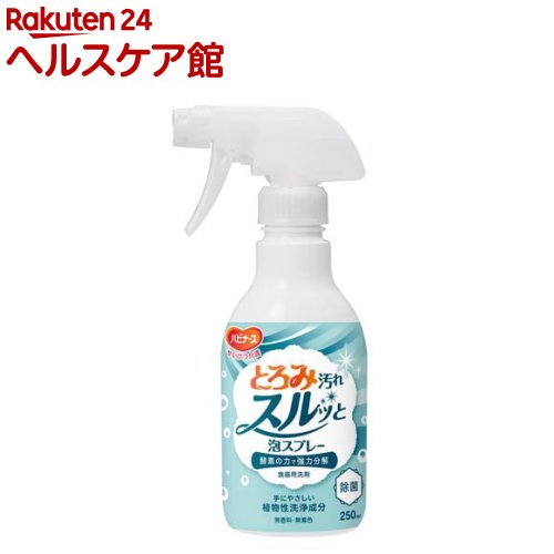 お店TOP＞介護＞衛生用品＞消臭＞介護用除菌・消臭用品＞とろみ汚れスルッと泡スプレー (250ml)【とろみ汚れスルッと泡スプレーの商品詳細】●こびりついたとろみ汚れがキレイに落ちる食器用洗剤●とろみ汚れに特化した酵素を配合しており、とろみ...