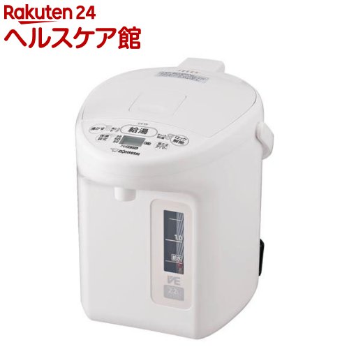 お店TOP＞家電＞調理家電＞電気ポット・電気ケトル＞電気ポット＞象印 マイコン沸とうVE電気まほうびん 優湯生 2.2L ホワイト CV-TF22-WA (1台)【象印 マイコン沸とうVE電気まほうびん 優湯生 2.2L ホワイト CV-T...