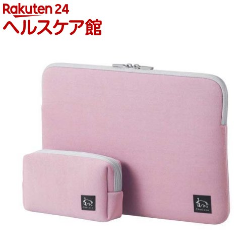 お店TOP＞家電＞情報家電＞パソコンサプライ＞キャリングバッグ＞Chululu チュルル PCインナーケース 13.3インチ＆マルチポーチ パステルピンク (1個)【Chululu チュルル PCインナーケース 13.3インチ＆マルチポーチ...