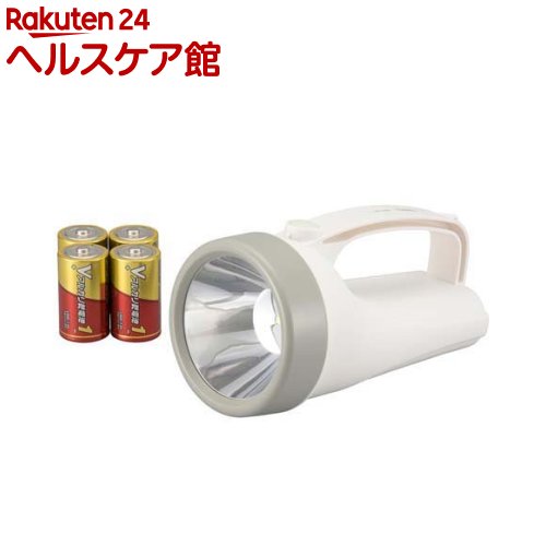 お店TOP＞家電＞セキュリティー機器＞防災用品＞防災ライト＞Vアルカリ乾電池付 LED強力ライト 1435B7 (1個)【Vアルカリ乾電池付 LED強力ライト 1435B7の商品詳細】●すぐに使える便利な電池つき●常備灯、防災などに●単1形...