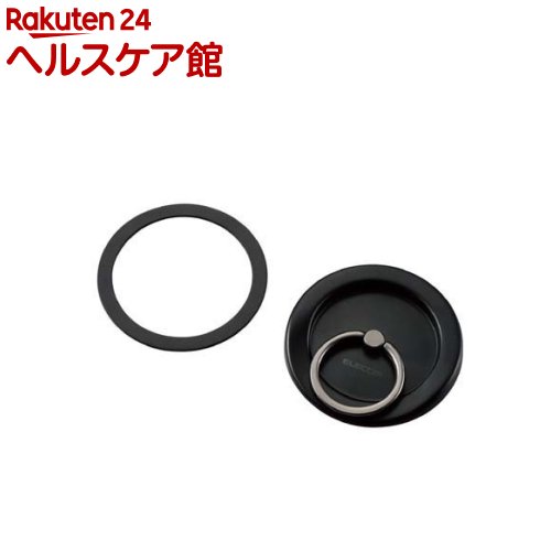 お店TOP＞家電＞スマートフォン・携帯電話＞スマートフォンアクセサリ＞スマートフォン用アクセサリー＞エレコム スマホリング マグネット メタルプレート付属 薄型 フラット ブラック (1個)【エレコム スマホリング マグネット メタルプレー...