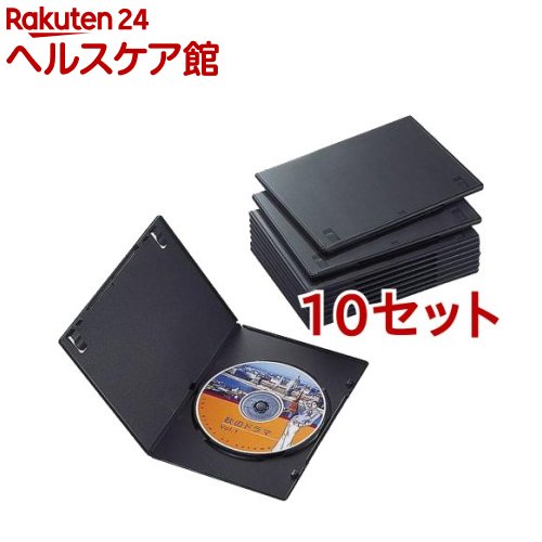 お店TOP＞家電＞オーディオ機器＞DVDソフト・アクセサリー＞CD・DVDケース＞エレコム スリムDVDトールケース CCD-DVDS03BK (10個入*10セット)【エレコム スリムDVDトールケース CCD-DVDS03BKの商品詳細...