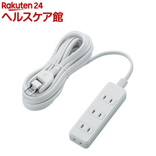 お店TOP＞家電＞情報家電＞電源タップ＞タップ(雷サージ付)＞エレコム 延長コード 電源タップ 5m 4個口 雷ガード シャッター T-KST02-22450WH (1個入)【エレコム 延長コード 電源タップ 5m 4個口 雷ガード シャッ...