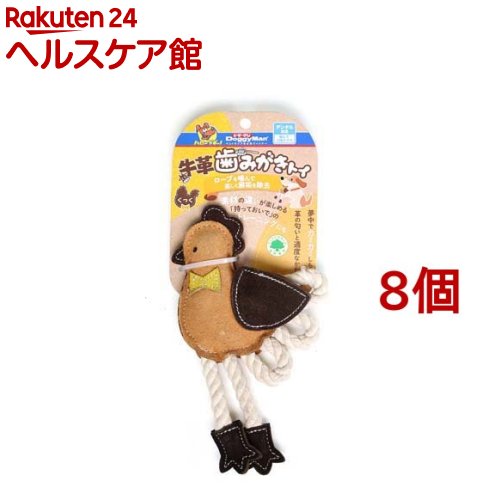 お店TOP＞ペット用品＞犬用品(グッズ)＞犬用おもちゃ・玩具(犬・遊)＞犬のおもちゃ全部＞ドギーマン 牛革歯みがきトイ くっく (8個セット)【ドギーマン 牛革歯みがきトイ くっくの商品詳細】●牛革とコットンロープを組み合わせたにわとりモチ...