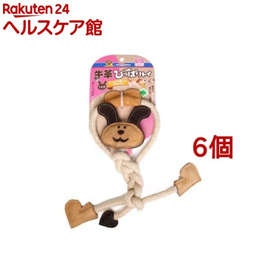 お店TOP＞ペット用品＞犬用品(グッズ)＞犬用おもちゃ・玩具(犬・遊)＞犬のおもちゃ全部＞ドギーマン 牛革ひっぱりトイ うさぎ (6個セット)【ドギーマン 牛革ひっぱりトイ うさぎの商品詳細】●ひっぱり遊びが好きな子に。●牛革と編み込みロー...