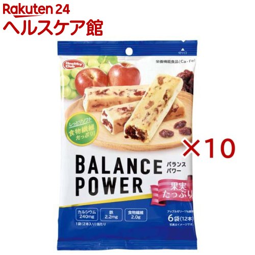 お店TOP＞健康食品＞栄養機能食品＞栄養機能食品全部＞バランスパワー 果実たっぷり (6袋入×10セット(1袋2本))商品区分：栄養機能食品(栄養成分：カルシウム、鉄)【バランスパワー 果実たっぷりの商品詳細】●レーズンをたっぷり使用。●果...