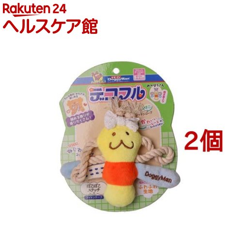 お店TOP＞ペット用品＞犬用品(グッズ)＞犬用おもちゃ・玩具(犬・遊)＞犬のおもちゃ全部＞ドギーマン デコフル みつばちさん (2個セット)【ドギーマン デコフル みつばちさんの商品詳細】●ぬいぐるみにわんちゃんが大好きな噛める飾りをたくさ...