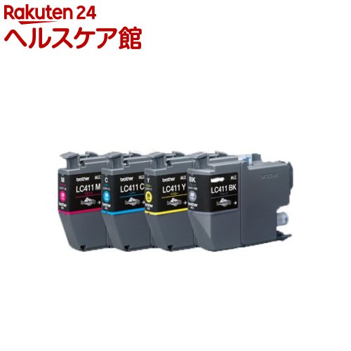 お店TOP＞家電＞別売部品＞プリンタ用インク＞ブラザープリンタ用インクカートリッジ＞ブラザー純正 インクカートリッジ LC411-4PK-E (4個入り)【ブラザー純正 インクカートリッジ LC411-4PK-Eの商品詳細】●対応機種：DC...