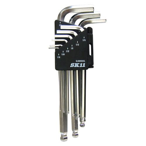 【楽天市場】SK11 ボールポイント六角棒レンチセット 9本組 セミロング SLBW09ISL(1セット)【SK11】：楽天24 ヘルスケア館