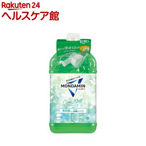 お店TOP＞日用品＞オーラルケア＞口臭対策＞マウスウォッシュ＞モンダミン マウスウォッシュ クリアミント 低刺激 詰め替え 大容量 (3000mL)商品区分：化粧品【モンダミン マウスウォッシュ クリアミント 低刺激 詰め替え 大容量の商品...