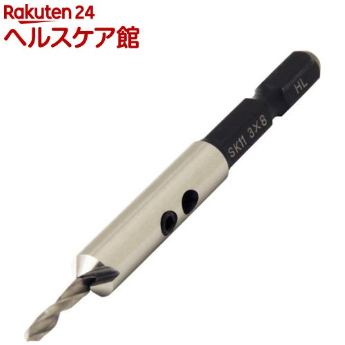 お店TOP＞DIY・ガーデン＞電動工具＞電動工具アクセサリー＞電動工具先端パーツ・アクセサリ＞SK11 六角軸 ハイス皿取錐 SHSD-1 3*8 (1本)【SK11 六角軸 ハイス皿取錐 SHSD-1 3*8の商品詳細】●皿ネジ用下穴あけ...