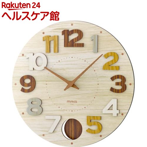 お店TOP＞家電＞測定器＞時計・腕時計＞掛け時計＞マグ 振子掛時計 クッキー W-765 N-Z (1台)【マグ 振子掛時計 クッキー W-765 N-Zの商品詳細】●ナチュラルさにこだわった木製の針。●数字の6の部分は振り子仕様になってお...