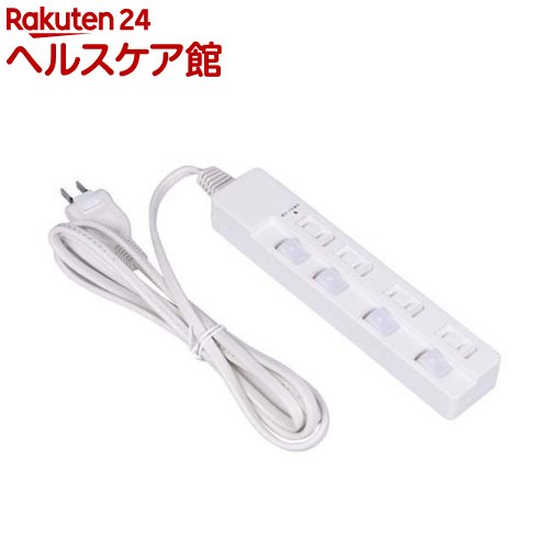 お店TOP＞家電＞トラベル用品＞変換プラグ・電源ケーブル＞電源タップ・電源ケーブル＞Digio2 OAタップ 安全機能搭載スイッチ付 4個口 1m TAP-047-10W (1個)【Digio2 OAタップ 安全機能搭載スイッチ付 4個口 ...