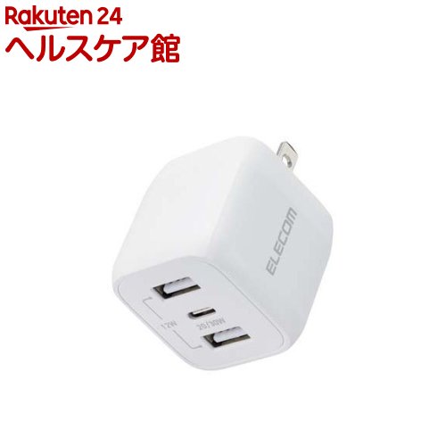お店TOP＞家電＞スマートフォン・携帯電話＞充電器・バッテリー＞スマートフォン用充電器＞エレコム USB AC充電器 PD対応 出力32W Type-C*1 USB A*2 ホワイト EC-AC4032WH (1個)【エレコム USB AC...