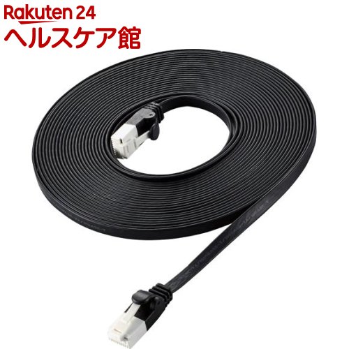 お店TOP＞家電＞情報家電＞パソコンサプライ＞モバイルLANケーブル＞エレコム LANケーブル Cat6A ツメが折れない フラット 7m ブラック LD-GFAT／BK70 (1本)【エレコム LANケーブル Cat6A ツメが折れない ...
