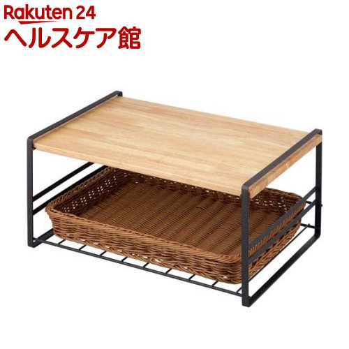 お店TOP＞ホーム＆キッチン＞収納＞収納ラック・つっぱり棒＞ラック＞下村企販 木棚トースターラック ブラウン 43.5*30.5*21cm 38538 (1個)【下村企販 木棚トースターラック ブラウン 43.5*30.5*21cm 385...