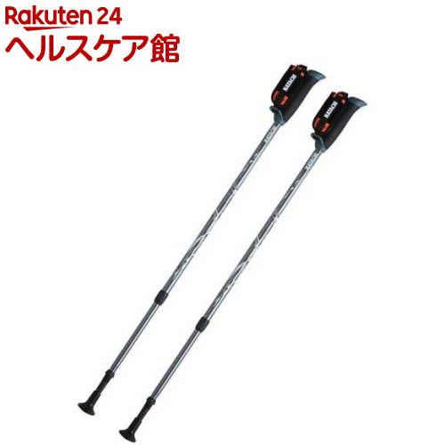 お店TOP＞スポーツ＞ウォーキング＞ウォーキング用品＞ウォーキング用ストック＞ハタチ ウォーキングポール DFP プログレッシブズーム WH1120 ガンメタリック(05) (2本入)【ハタチ ウォーキングポール DFP プログレッシブズー...