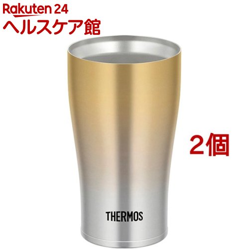 お店TOP＞ホーム＆キッチン＞食器・カトラリー＞カップ・グラス＞タンブラー＞サーモス 真空断熱タンブラー 0.34L ゴールドフェード JDE-341C GD-FD (2個セット)【サーモス 真空断熱タンブラー 0.34L ゴールドフェード...