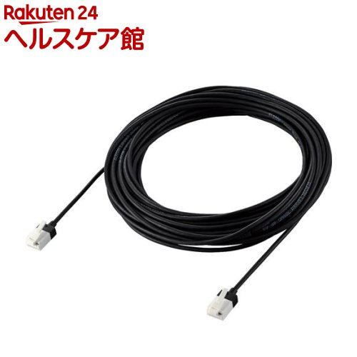 お店TOP＞家電＞情報家電＞パソコンサプライ＞モバイルLANケーブル＞LANケーブル Cat6A スーパースリム ツメが折れない 10m ブラック LD-GPASST／BK100 (1本)【LANケーブル Cat6A スーパースリム ツメが...