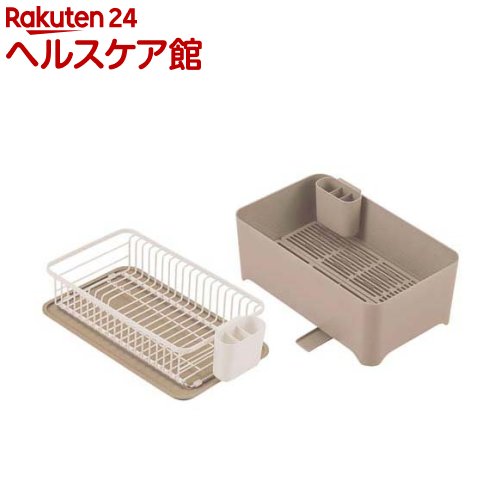 お店TOP＞ホーム＆キッチン＞キッチン＞シンクまわり用品＞水切りラック＞余白 コンパクトにまとまる水切りセット ショコラブラウン MG-0394 (1セット)【余白 コンパクトにまとまる水切りセット ショコラブラウン MG-0394の商品詳...