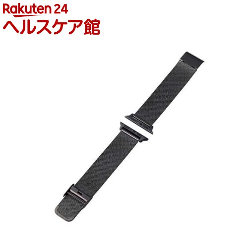 お店TOP＞家電＞情報家電＞パソコンサプライ＞パソコン周辺機器＞エレコム Apple Watch用ミラネーゼステンレスバンド 41／40／38mm ブラック (1個)【エレコム Apple Watch用ミラネーゼステンレスバンド 41／40...