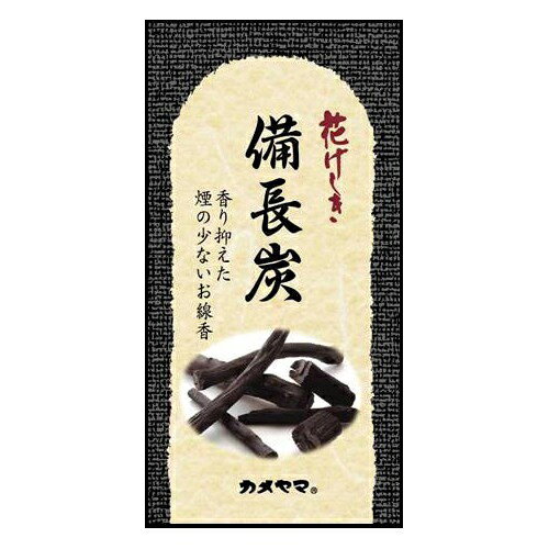 原産国 マレーシア 使用方法 お線香の先端に火を付け、炎を消しくゆらせて下さい。 成分 活性炭、備長炭、消臭剤 サイズ 約135mm 容　量 約120g　 香　り けむり抑えめのやさしい香り 煙の量 少ない（カメヤマ製品比） 燃焼時間 約2...