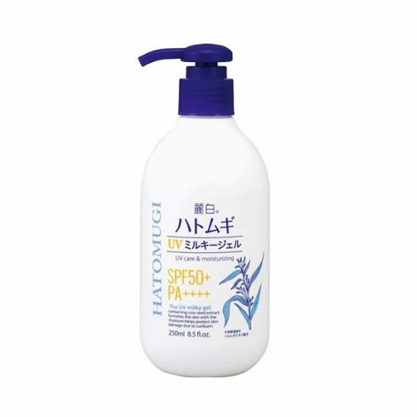 熊野油脂 麗白 ハトムギ Uv ミルキージェル Spf50 Pa ポンプタイプ 250ml 日焼け止めのおすすめ わたしと