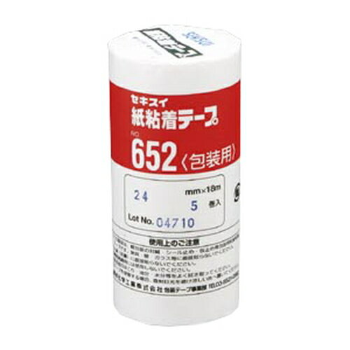 仕様●寸法：巾24mm×長18m●テープ厚：0.1mm●材質：基材＝和紙本体色インク色入数5巻メーカー名セキスイ有害情報×：確認できませんエコマークグリーン購入法GPNマーク広告文責株式会社ケンコーエクスプレス　TEL:03-6411-55...